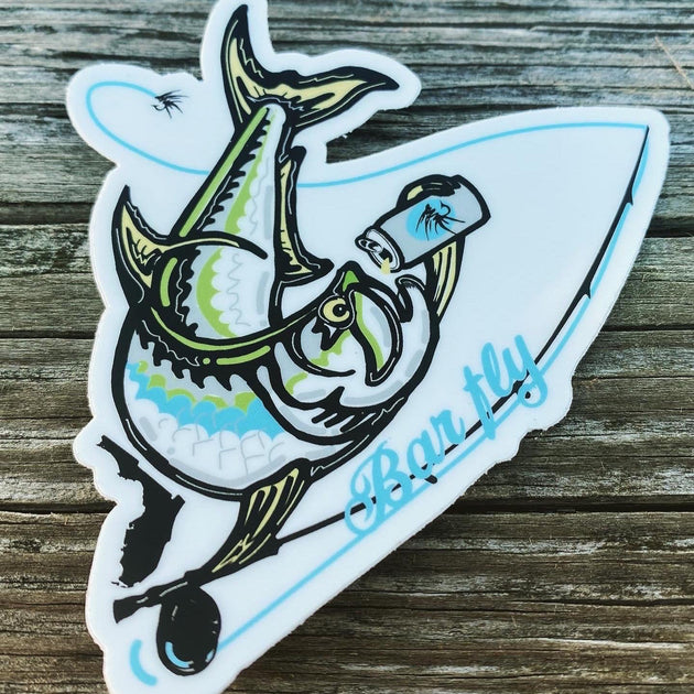 Tarpon party! sticker – Bar Fly -drinking & fishing Company